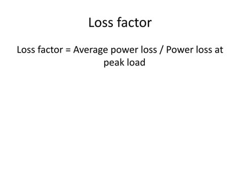 Load Factor And Demand Factor PPTX Load Factor And Demand Factor PPTX