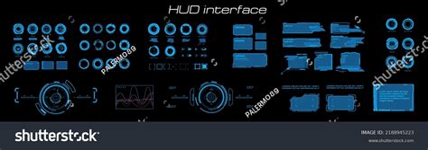 Set Elements User Interface Hud Futuristic Stock Vector Royalty Free 2188945223 Shutterstock