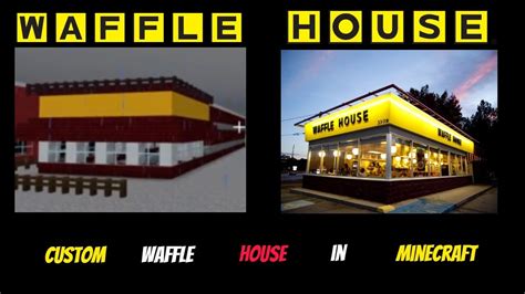 Custom Waffle House In Minecraft Youtube