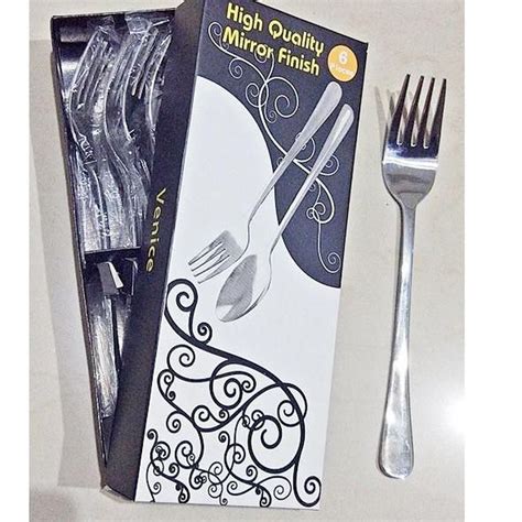 Garpu Makan Venice Mirror Finish Stainless Tebal Std Hotel 1 Lusin 12 Pcs