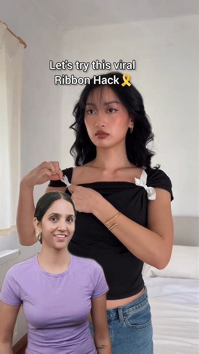 Viral Ribbon Hack 🎗️🎀 Fashion Ytshorts Youtube