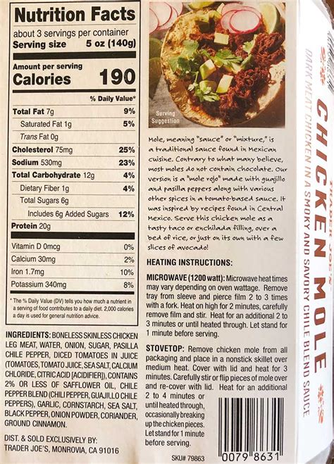 Trader Joes Chicken Mole Review A Taste Of Mexico Trader Joes Rants And Raves Mostly Raves