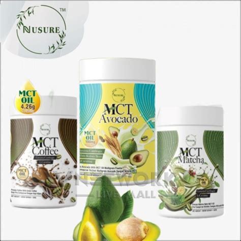 ️100 Original ️ Nusure Mct Coffee Mct Avocado Mct Matcha With Mct Oil 4 26g Shopee Malaysia