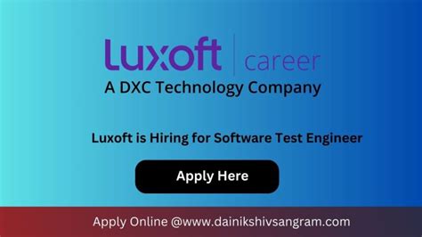 Exciting Opportunity Luxoft Is Hiring Murex Automation Tester