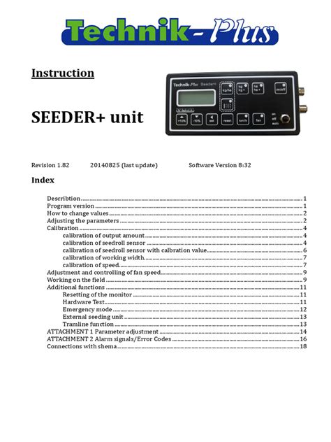 Engl Seeder Turbo Jet Hydr Pdf Parameter Computer Programming Calibration