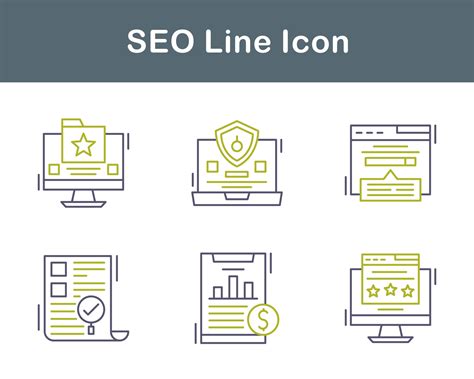 SEO Vector Icon Set Vector Art At Vecteezy