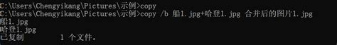 【cmd命令学习】使用cmd的copy B命令合并两个文件，分离两个文件。cmd中合并文件 Csdn博客