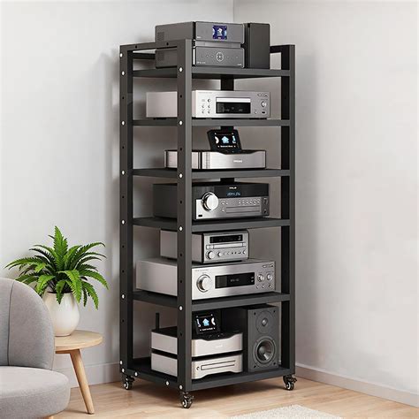 Xeokxoit 6 Tier Av Media Stand 55in Audio Rack Tower