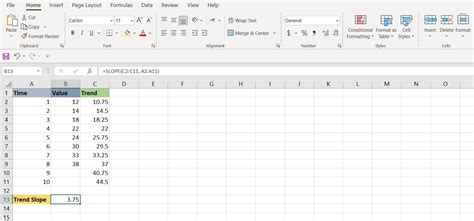 How To Use The Trend Function In Excel