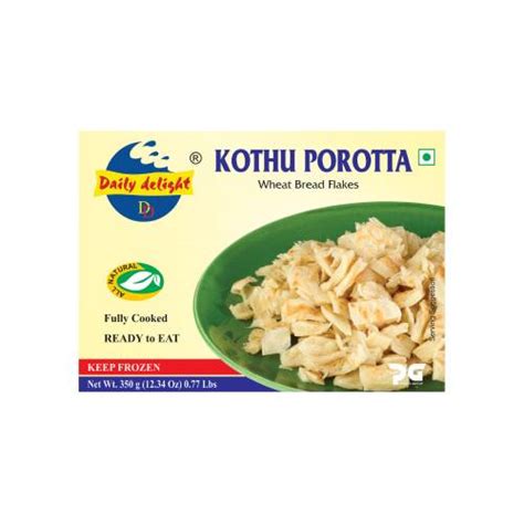 Daily Delight Frozen Kothu Parotta Porotta 350 G Indian Grocery Mall