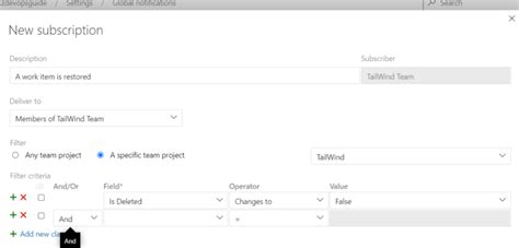 Creating A New Global Notification For A Project Team In Azure DevOps AzureDevOps Guide