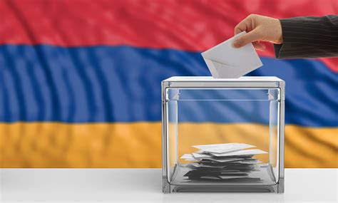 아르메니아 플래그 배경에 대 한 유권자 3 차원 일러스트 레이 션 3차원 형태에 대한 스톡 사진 및 기타 이미지 3차원 형태 Referendum 개념 Istock