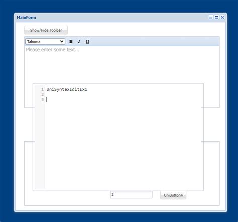 How To Detect Onkeydown Events Unisyntaxedit General Unigui