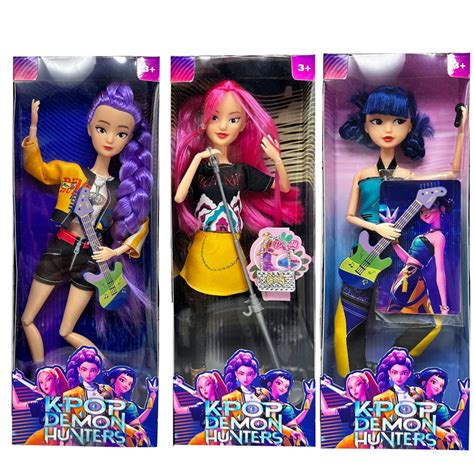 Kpop K Pop Demon Hunters Dolls Huntrix Toys Rumi Mira Zoey Doll Figure
