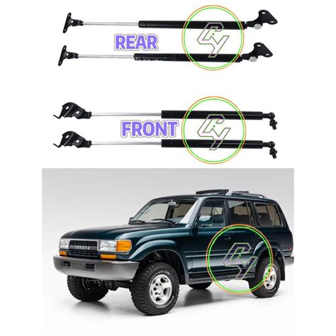 Toyota Landcruiser 80 Series Hzj80 Front And Rear Bonnet Damper Gas