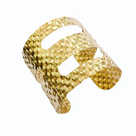 Gold Party Wear Brass Cutout Design Cuff Bracelet 100g At Rs 150piece