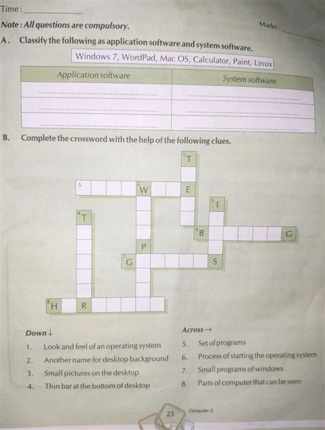 A Classify The Following As Application Studyx