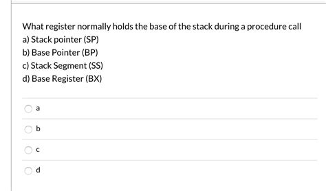 Solved If The Stack Pointer Is Pointing FFEOh Top Of Stack Chegg