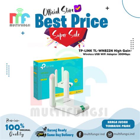 Jual Tp Link Tl Wn N High Gain Wireless Usb Wifi Adapter Mbps Tplink Kab Tangerang