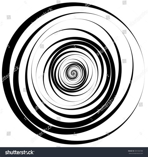 Concentric Converging Circles Abstract Vortex Spiraling Stock