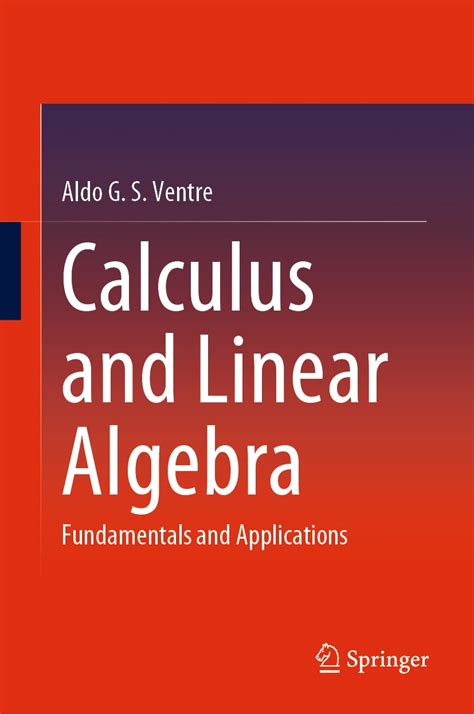 Calculus And Linear Algebra Fundamentals And Applications Ventre