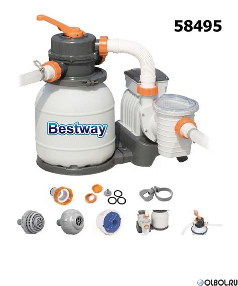 Bestway 58495 Песочный фильтр насос для бассейна (3785 л/ч) купить в ...