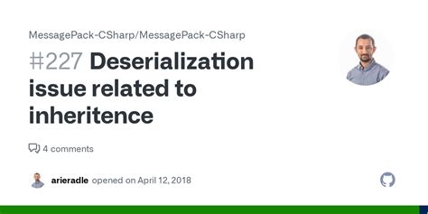deserialization issue related to inheritence · issue 227 · messagepack