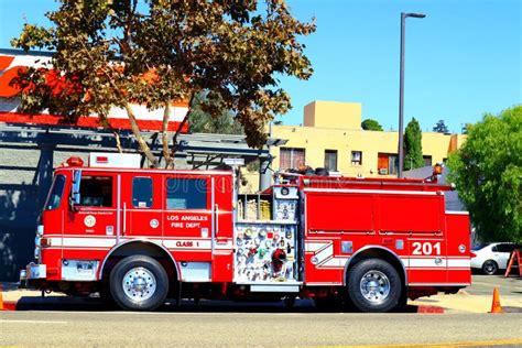 Lafd Los Angeles Fire Department Truck Los Angeles California
