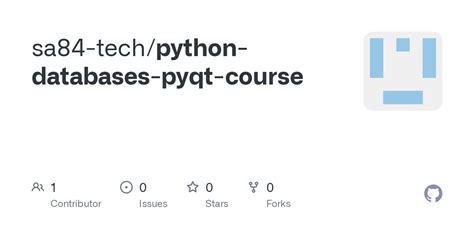 Github Sa84 Techpython Databases Pyqt Course