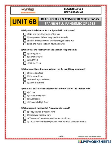 Unit 6b Reading Level 3 2405698 Teacheralex03uteq