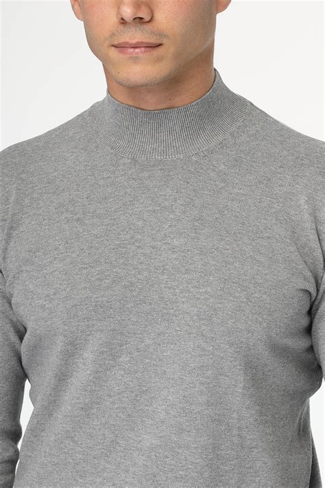 Regular Fit Pullover Gray Tie House