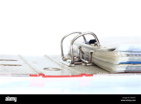 Open File Folder On White Background Stock Photo Alamy