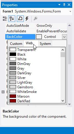 Vb Net Tutorial Visual Basic Form Properties With Examples