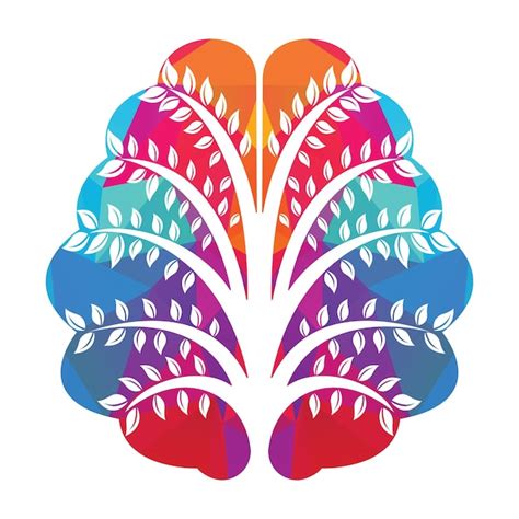 Premium Vector Brain Tree Vector Template Design Active Thinking
