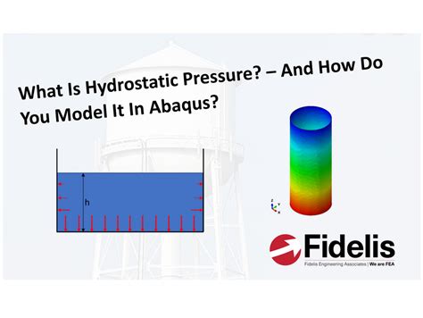 What Is Hydrostatic Pressure And How Do You Model It In Abaqus