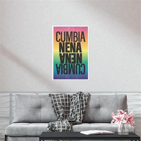 Vibrant Cumbia Nena Poster Argentine Cumbia Art On Premium Matte Paper