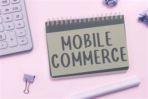 Text Showing Inspiration Mobile Commerce Concept Meaning All Online