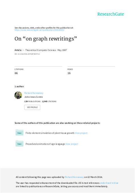 pdf on ``on graph rewritings