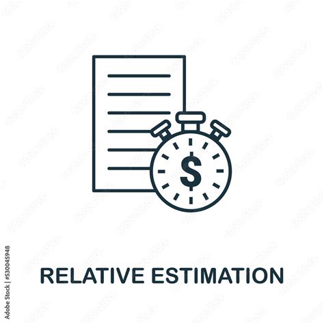 Relative Estimation Icon Simple Element From Agile Method Collection