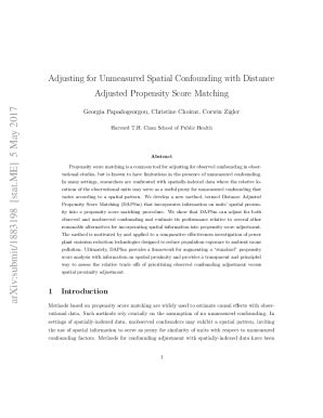 Fillable Online Adjusting For Unmeasured Spatial Confounding With Distance Fax Email Print
