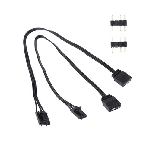 1 Set Rgb Cable Adapter Cable For Corsairs Controller Rgb To Standard Argb 4pin 3pin Adapter