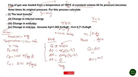 how to solve problem on engineering thermodynamics youtube