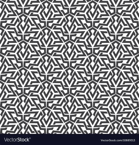 Seamless Pattern Of Intersecting Polygons Vector Image