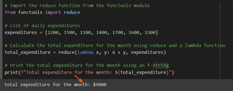 How To Sum Elements In A List In Python