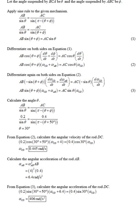 Solved Rod Ab Is Rotating Clockwise With A Constant Angular Velocity