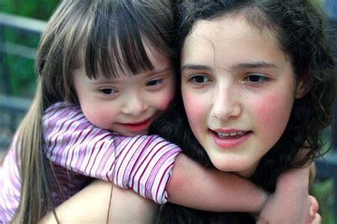 Portrait Of Beautiful Young Girls In The Park Premium Photo