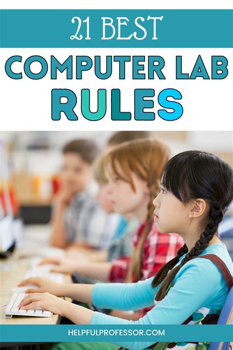 21 Best Computer Lab Rules Computer Lab Rules Computer Lab Best Computer