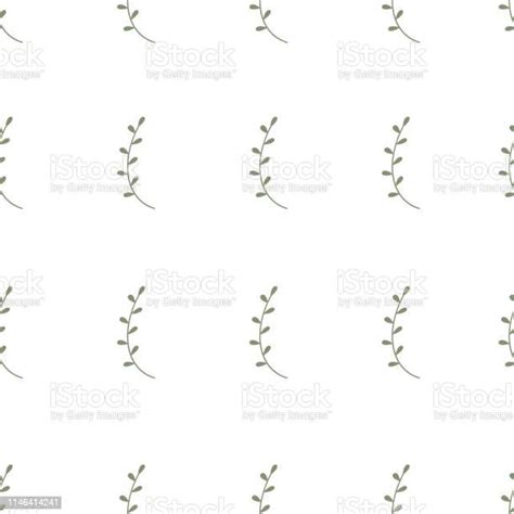 평면 스타일에 녹색 가지와 원활한 스칸디나비아 패턴입니다 0명에 대한 스톡 벡터 아트 및 기타 이미지 0명 공휴일 귀여운 Istock