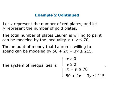 System Of Linear Inequalities PPTX Physics Science