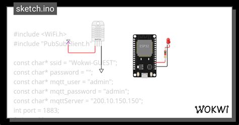 Mqtt Test Ino Wokwi ESP32 STM32 Arduino Simulator
